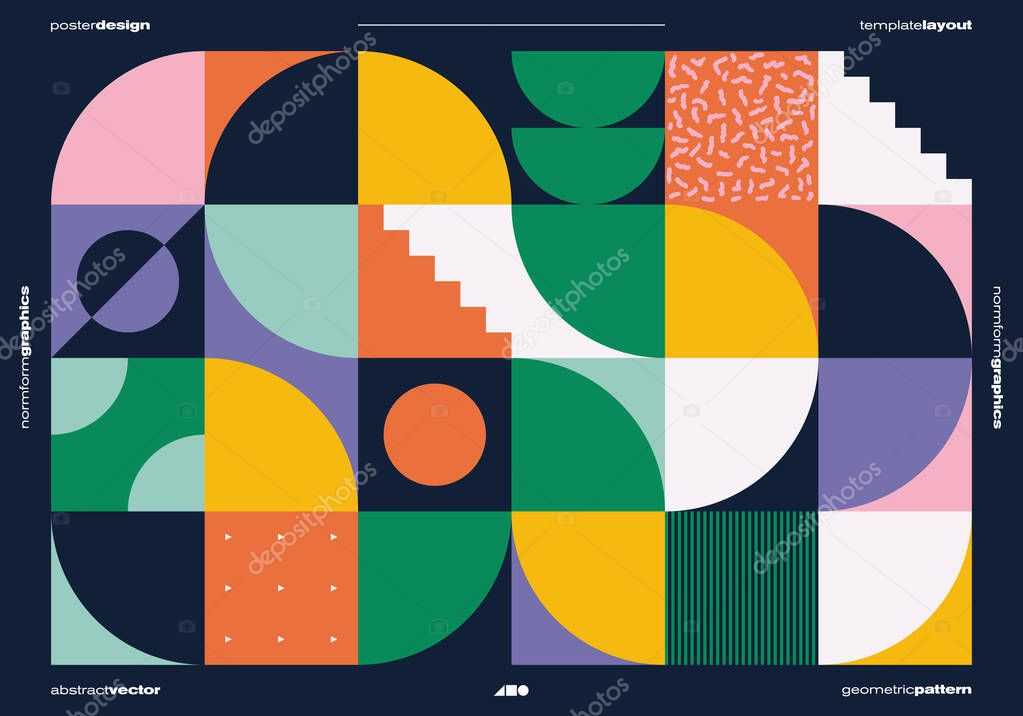 Diseño gráfico contemporáneo de portada vectorial maqueta creada en el ...