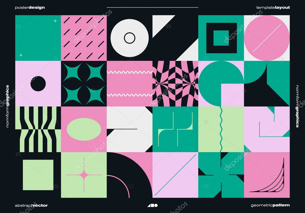 Diseño gráfico contemporáneo de portada vectorial maqueta creada en el ...