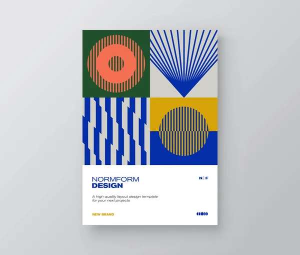 Contemporary Graphic Design Book Vector Cover Mockup Created Modernism ...