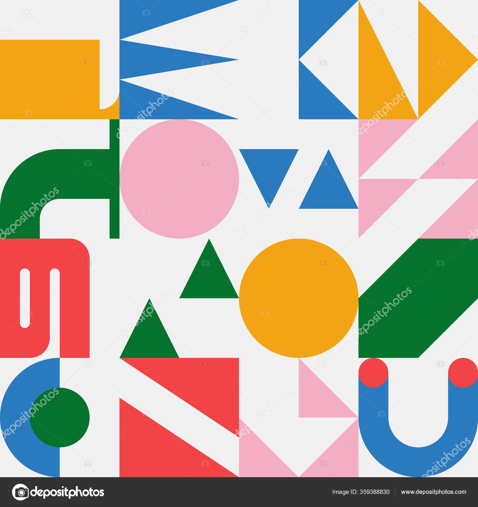 Simple Geometric Shapes Design