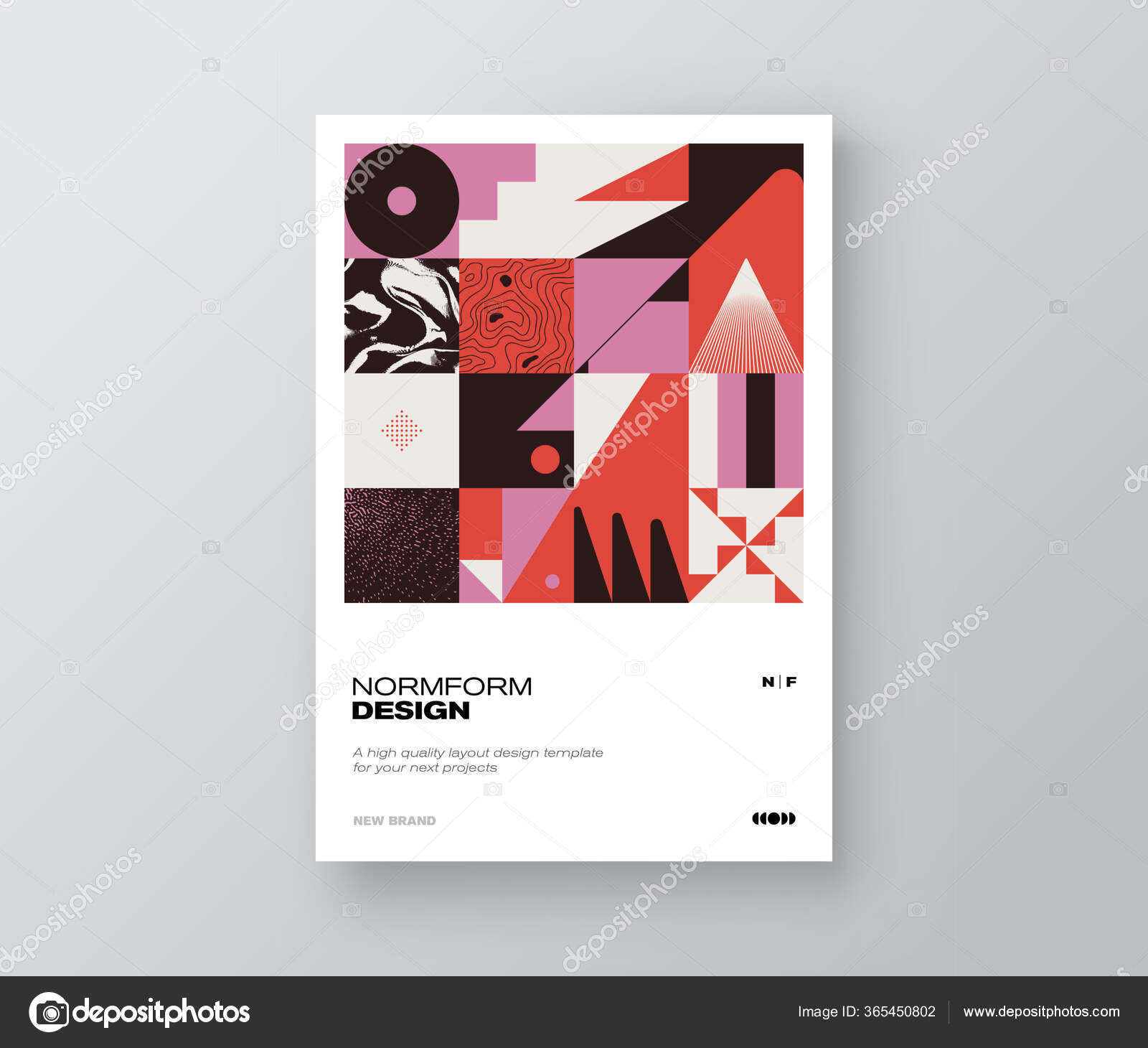 Geometric Graphic Design Poster