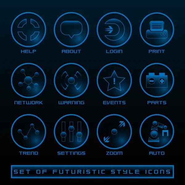 Futuristic icons Vector Art Stock Images | Depositphotos