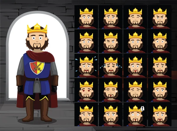 Medieval Crone Cartoon Emotion Faces Vector Illustration Stock Vector ...