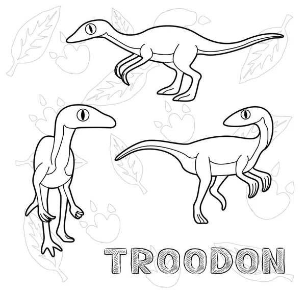 Troodon Dinosaur Coloring Pages