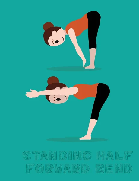 110 Standing forward bend pose Vector Images - Free & Royalty-free ...