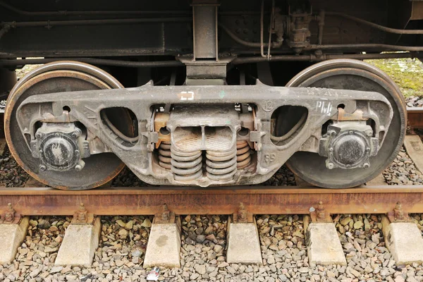 Pair of train wheels. Stock Photo by ©bashta 140051806