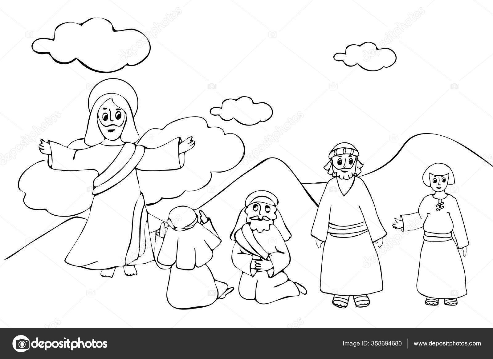 Ascension Of Jesus Coloring Page