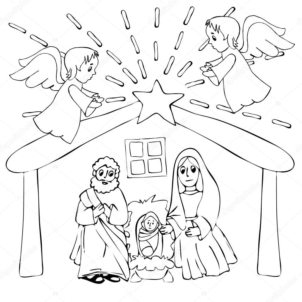 Nacimiento Belen Misterios Nativity Colorir Maria Pesebre Gozosos Jozef ...