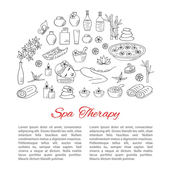 Spa hand drawn doodle icons. Stock Vector by ©tedted 135583664