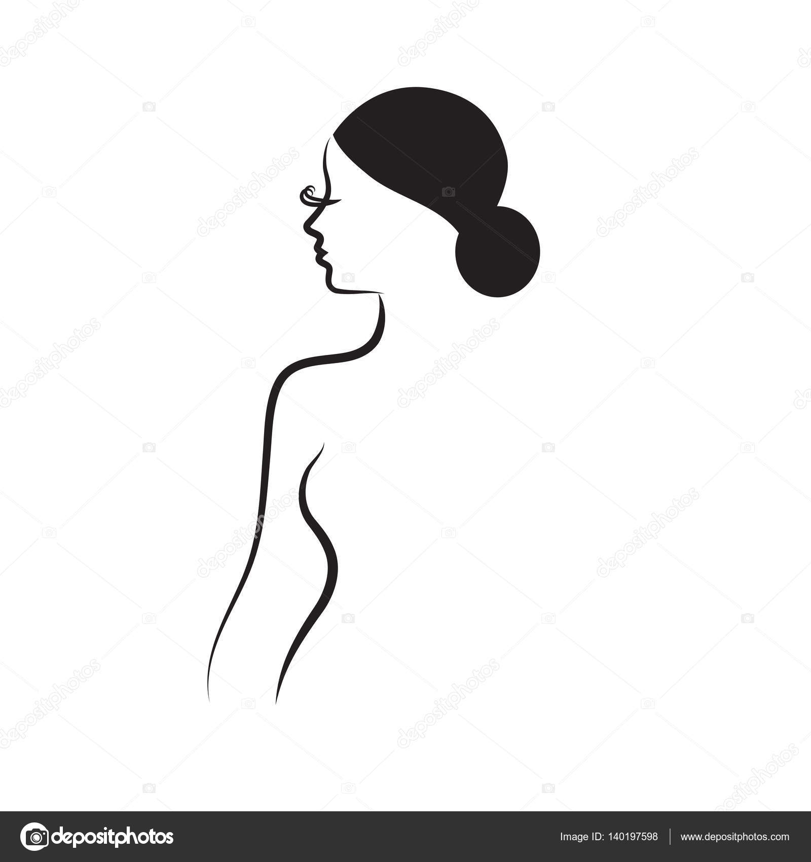 Belle Femme Modèle De Logo Vectoriel Image Vectorielle Par Tedted