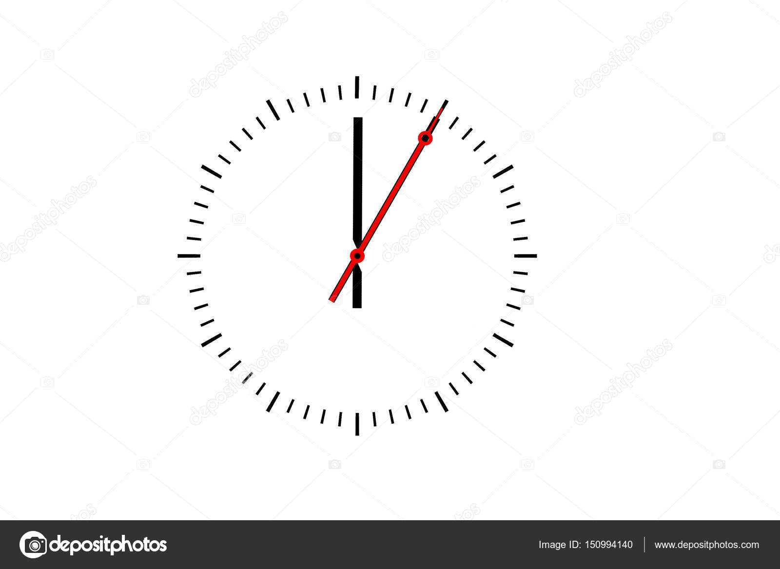Clocks Minute Hand Circled
