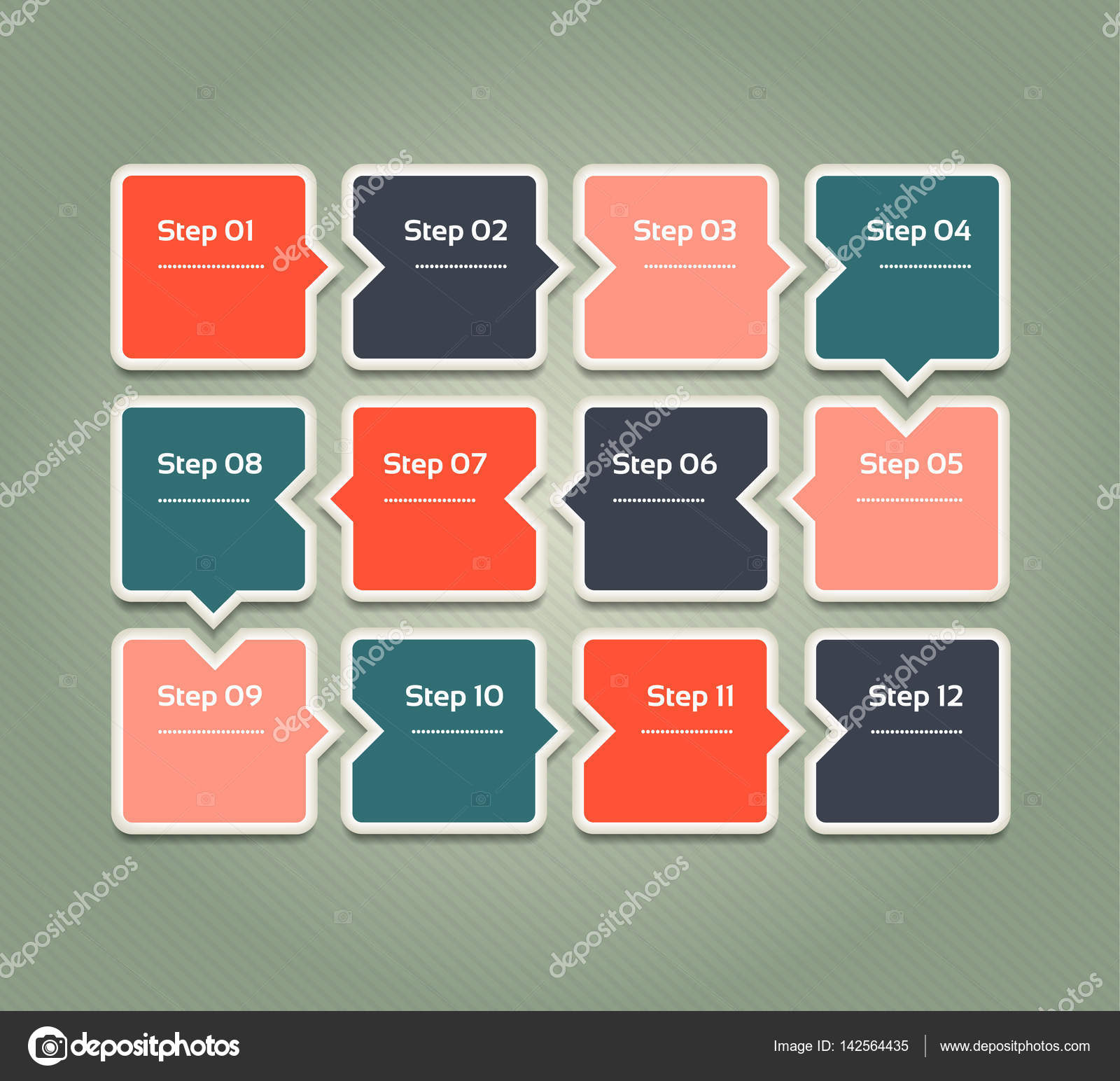 Vector progress background. Template for diagram, graph, presentation ...