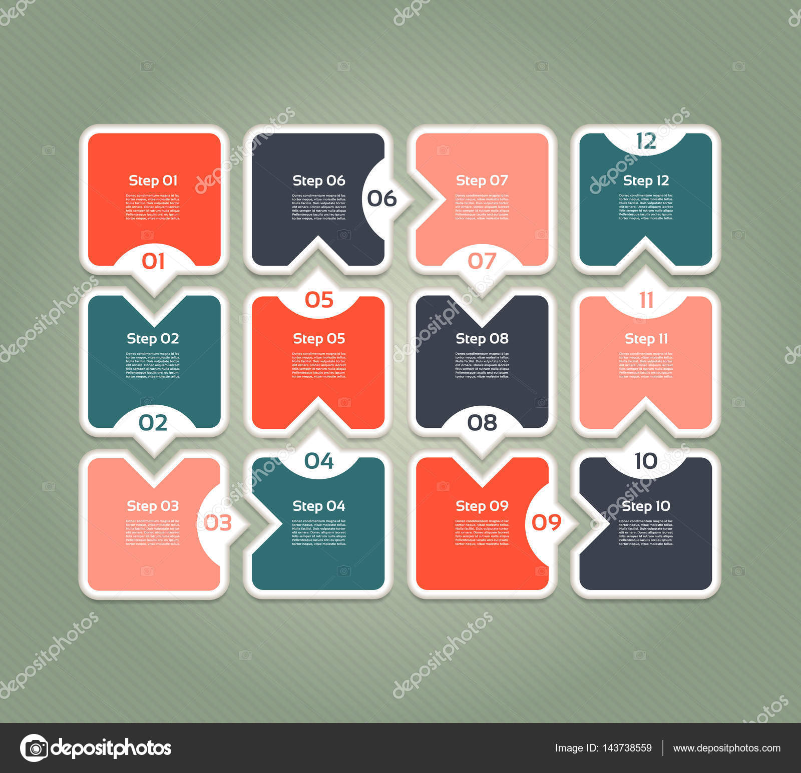 Vector progress background. Template for diagram, graph, presentation ...