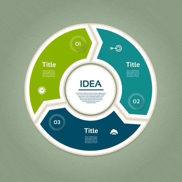 Vector circle arrows for infographic. Template for cycling diagram, graph, presentation and ...
