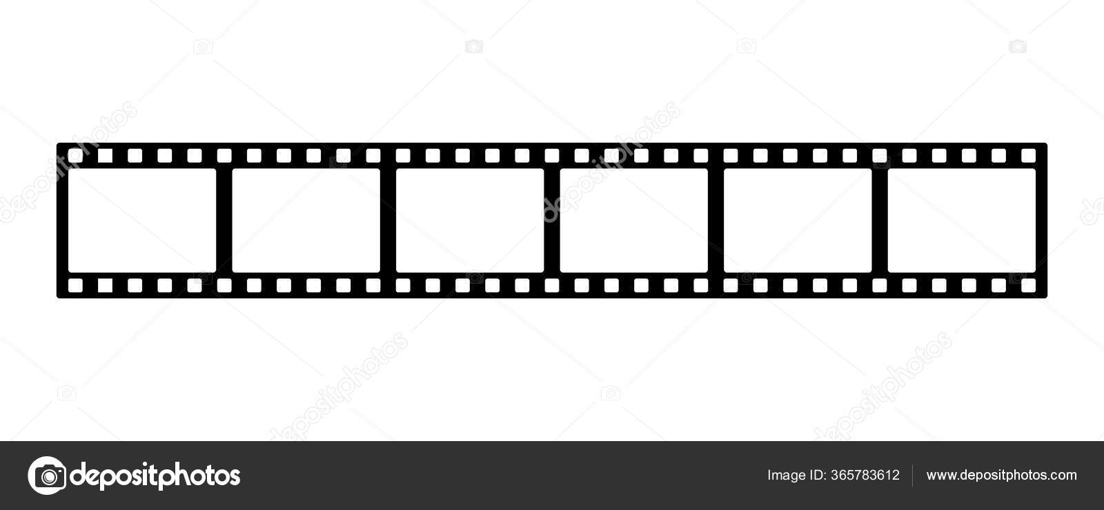 Film Strip Line Icon Simple Design Stock Vector by ©AndrOm 365783612