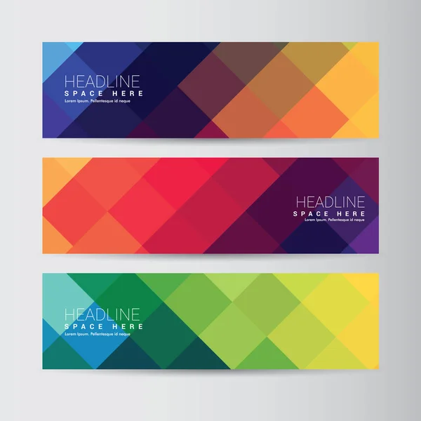 Spanduk warna warni Vector Art Stock Images | Depositphotos