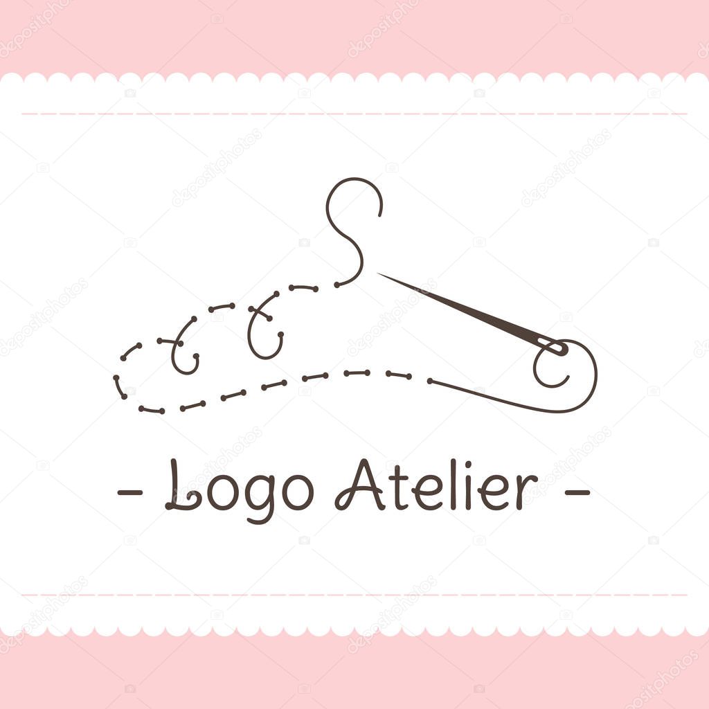 Logo para Atelier, boutique de bodas, tienda de ropa para mujer ...