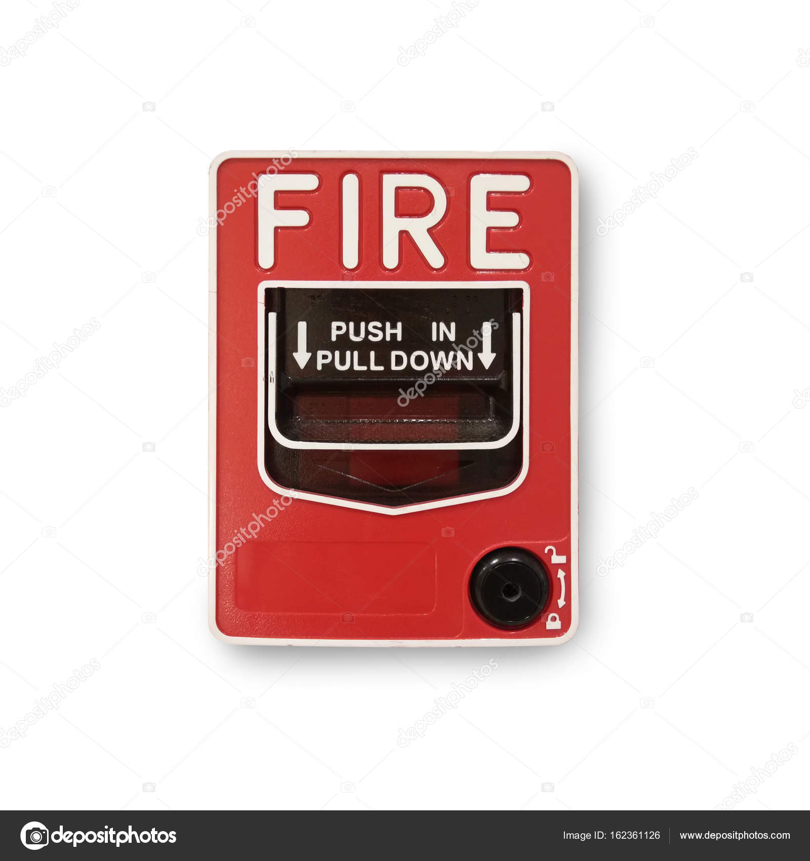 Fire alarm button isolate on white background Stock Photo by ©art8MB ...