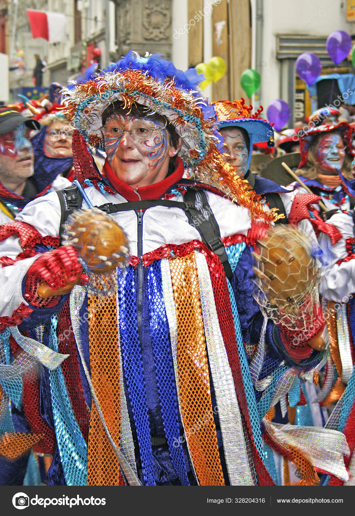 Cologne Germany People Carnival Parade February 2006 Cologne Germany ...