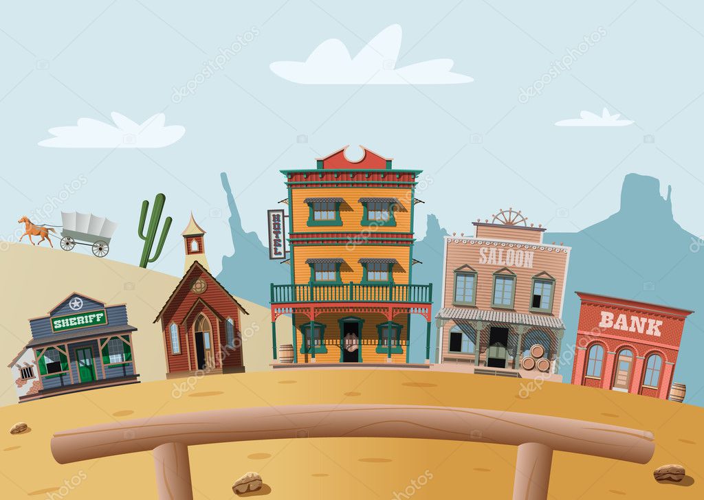 Wild West Town Clipart