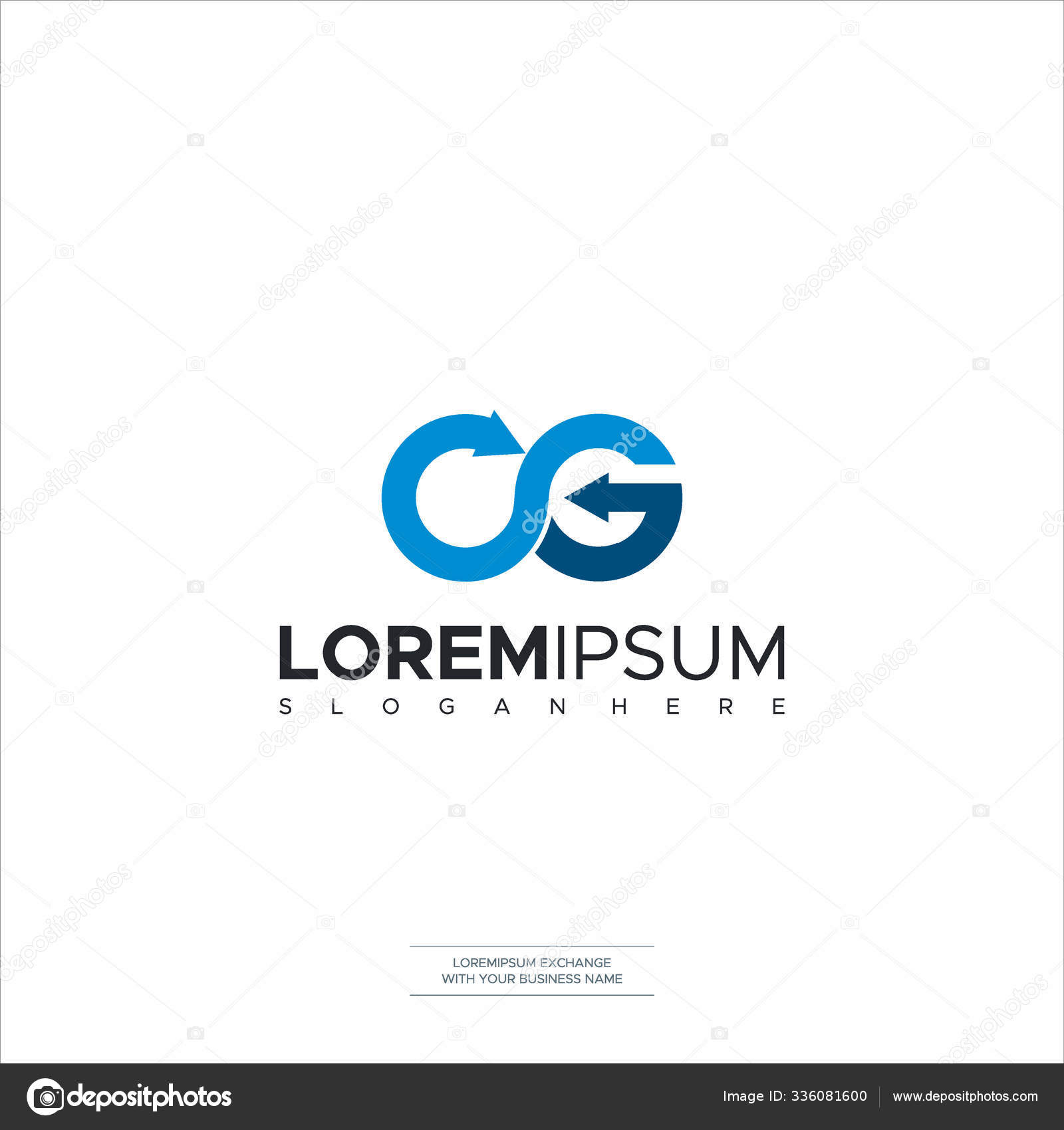 Initial CG Letter CG logo icon design template elements Stock Vector by ...