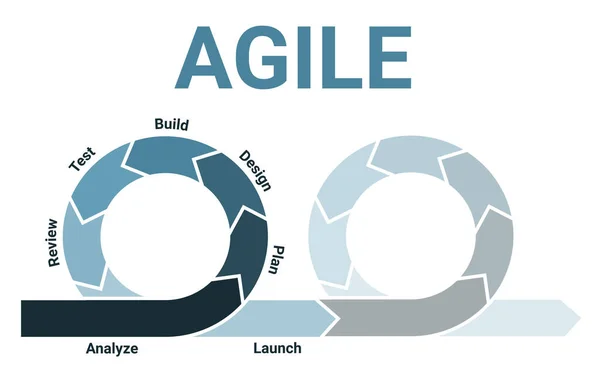 Agile Methodology Life Cycle Diagram Scheme Infographics Analysis ...