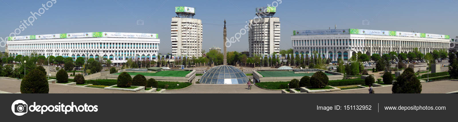 Almaty - The Republic Square - Panorama – Stock Editorial Photo ...