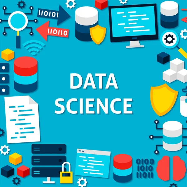 Data Science Banner Design Stock Vector by ©Anna_leni 314691814