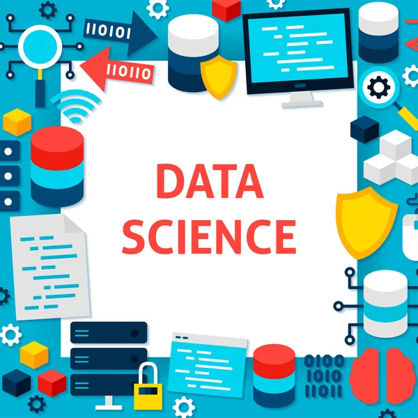 Data Science Banner Design Stock Vector by ©Anna_leni 314691814
