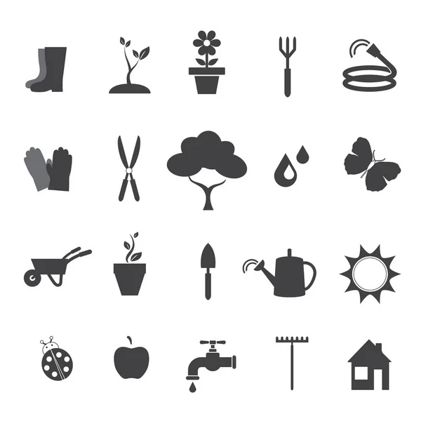 Basic - Gardening icons — Stock Vector © franciscabrel #25693219