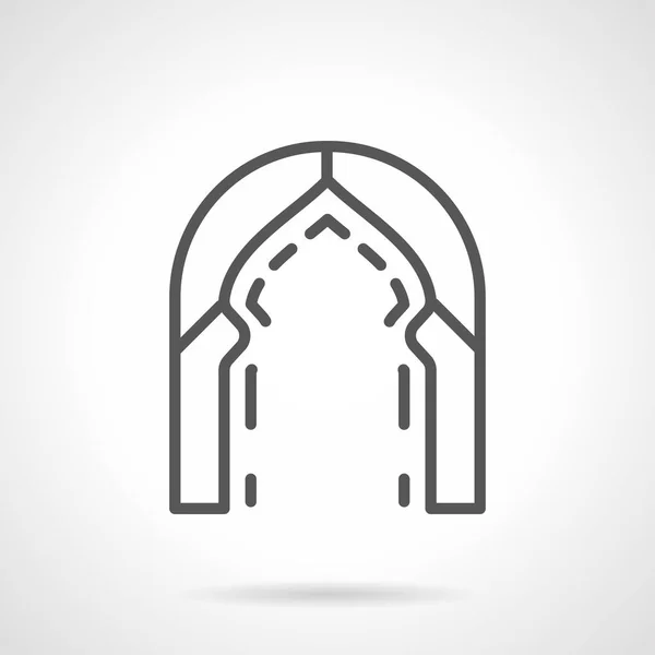 Arched arbor simple line vector icon Stock Vector Image by ...