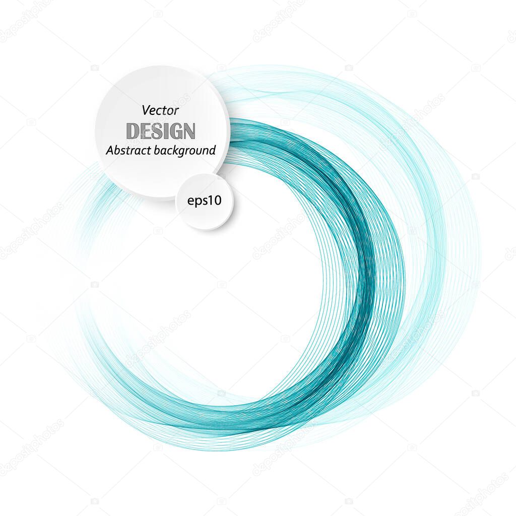 Fondo vectorial abstracto con anillo de color.La forma del círculo. El ...