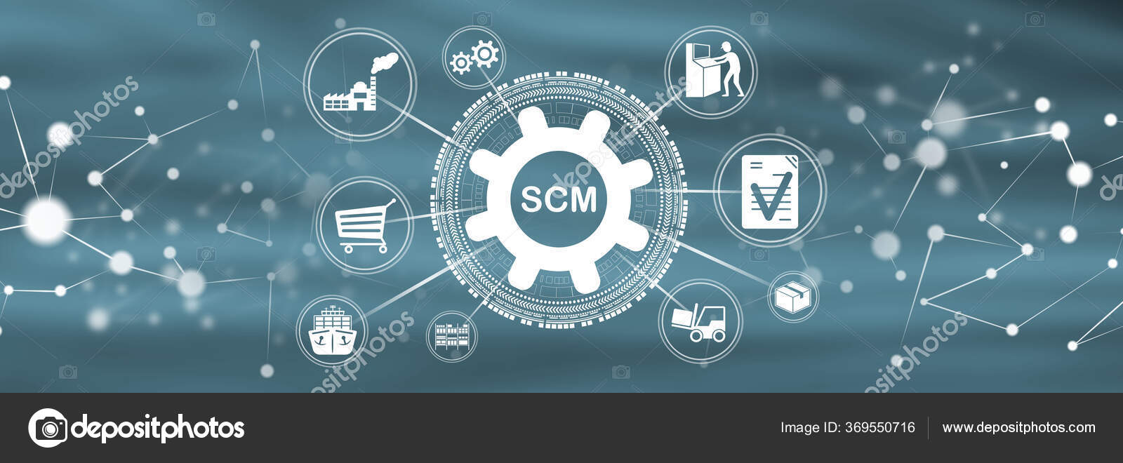 Illustration Scm Concept — Stock Photo © thodonal #369550716