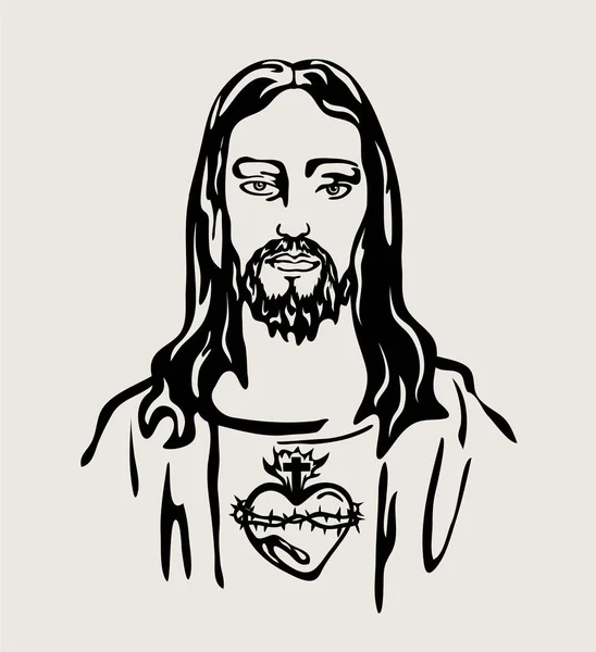 Jesus heart Vector Images, Royalty-free Jesus heart Vectors ...