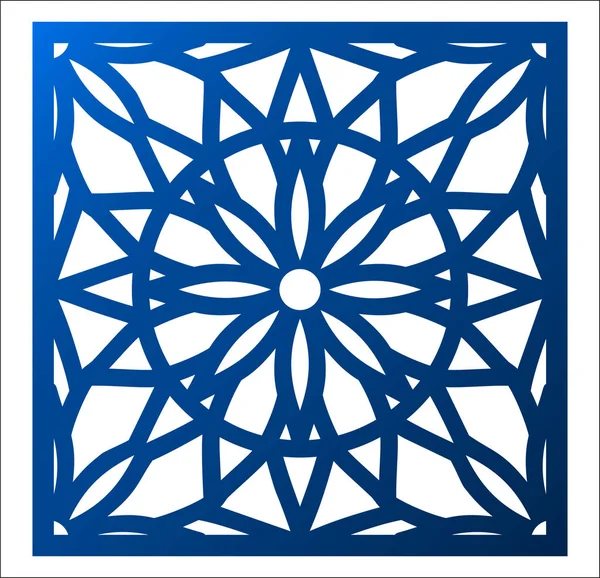 Vector Laser cut panel. Abstract Pattern template for decorative Stock ...