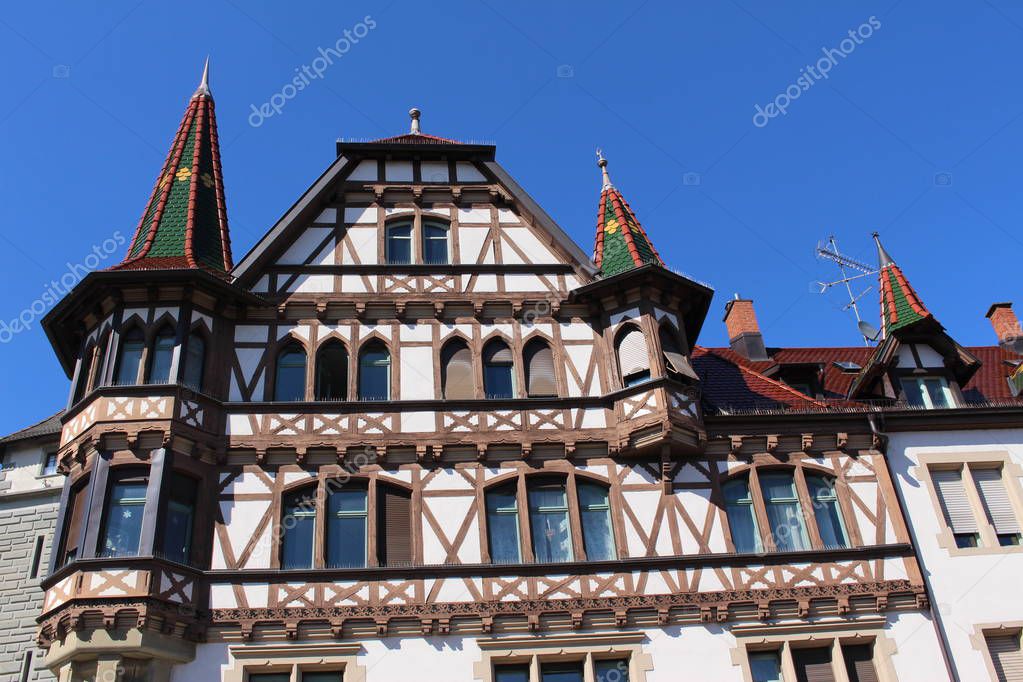 CONSTANCIA, BADEN-WUERTTEMBERG, ALEMANIA - 29 DE ABRIL DE 2017: Casa ...