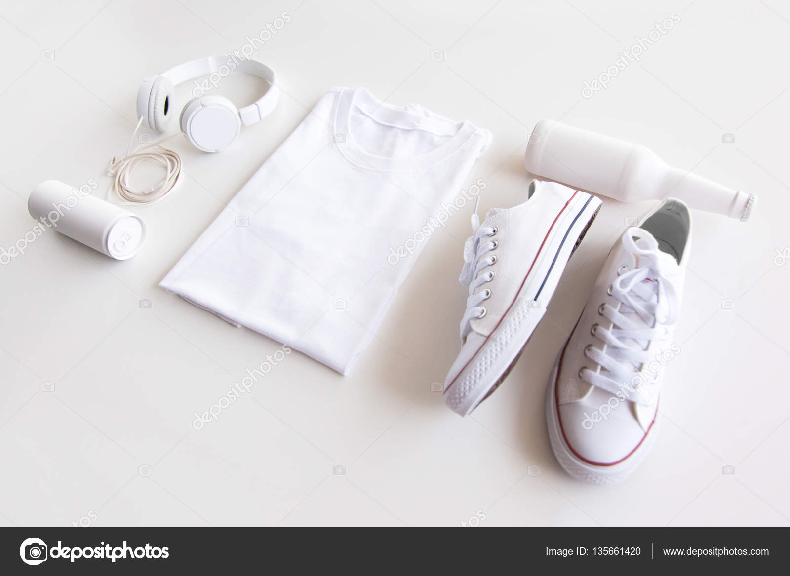 Blank stuff on white background. Template for design presentations ...