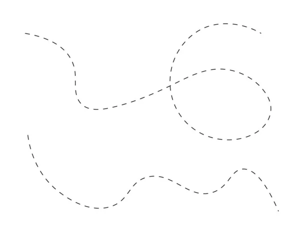 Path Travel Dotted Line Trip Dashed Trace Transportation Track ...