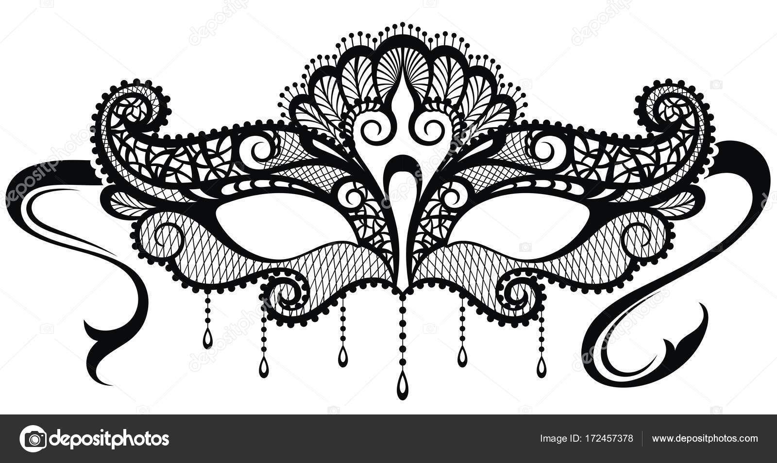 Lace Masquerade Mask Template