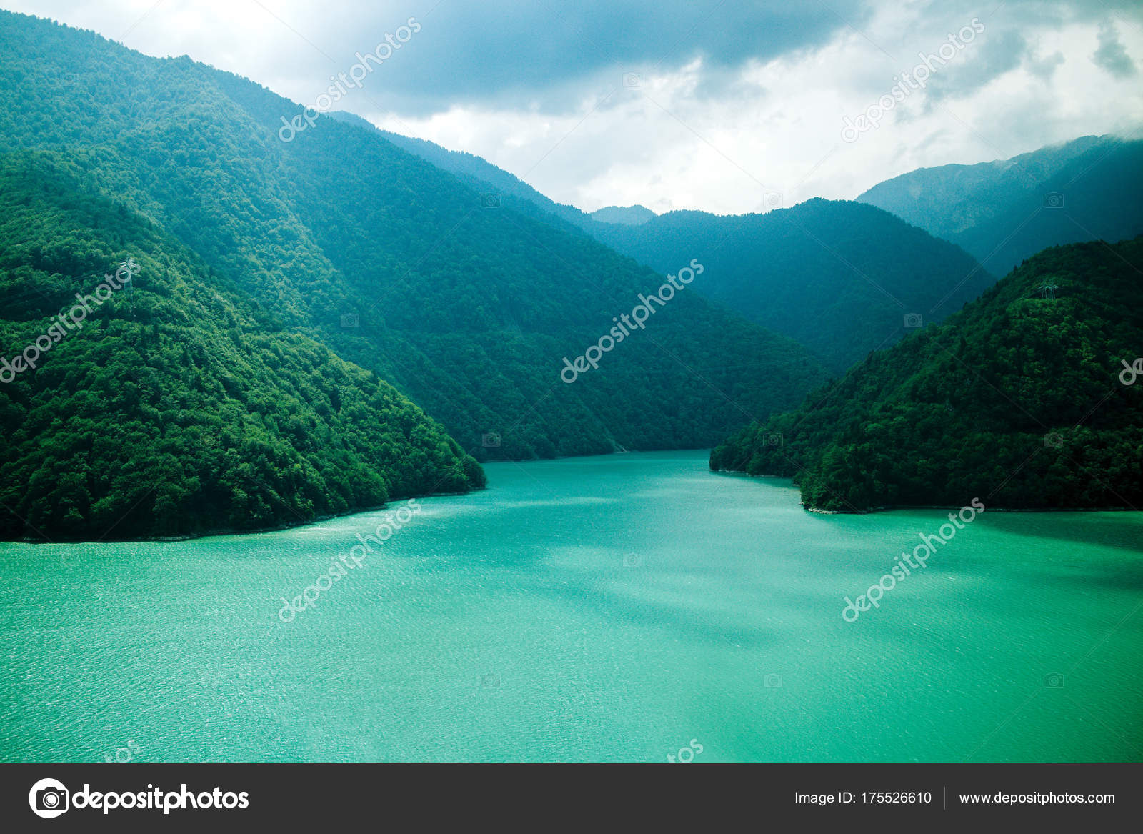 Enguri Dam Hydroelectric Dam Enguri River Georgia — Stock Photo ...