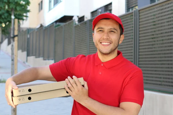 Pizza Delivery Worker Urban Background Stock Photo by ©albejor2002 ...