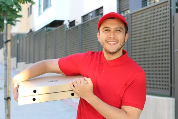 Pizza Delivery Worker Urban Background Stock Photo by ©albejor2002 ...