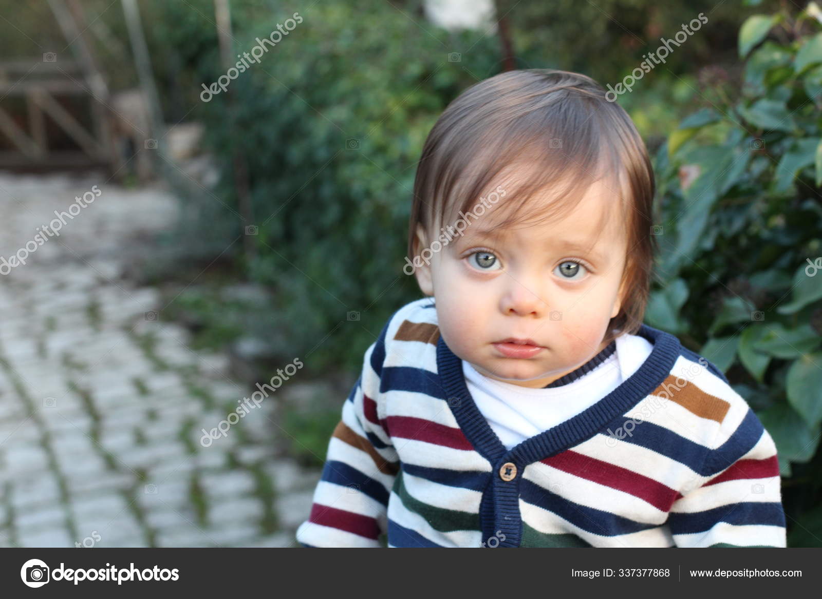 Outdoors Portrait One Year Old Baby — Stock Photo © albejor2002@hotmail ...
