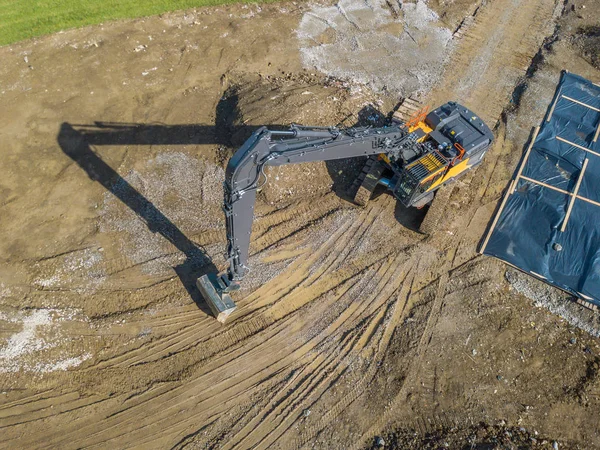 Excavator birds eye view Stock Photos, Royalty Free Excavator birds eye ...