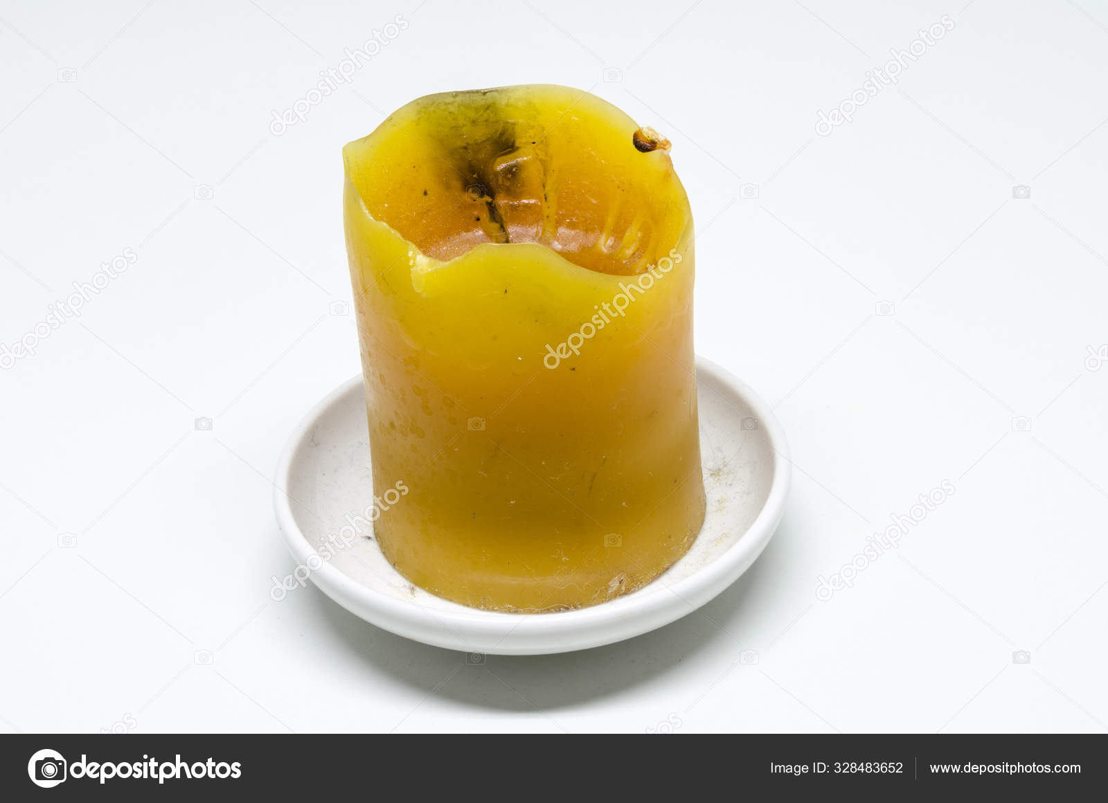 Dirty Candle White Background Stock Photo by ©oiramn 328483652
