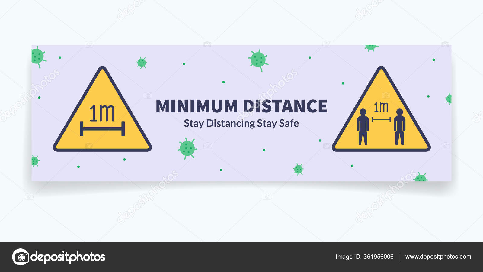 Minimum Distance Social Physical Distancing Safe Corona Virus Spread ...