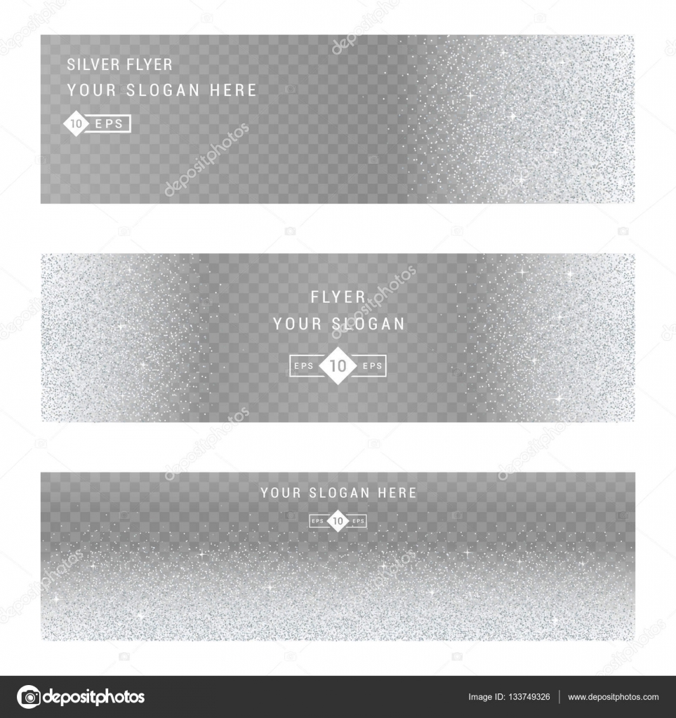 Vector Silver Banners and Cards Stock Vector by ©andrei45454 133749326