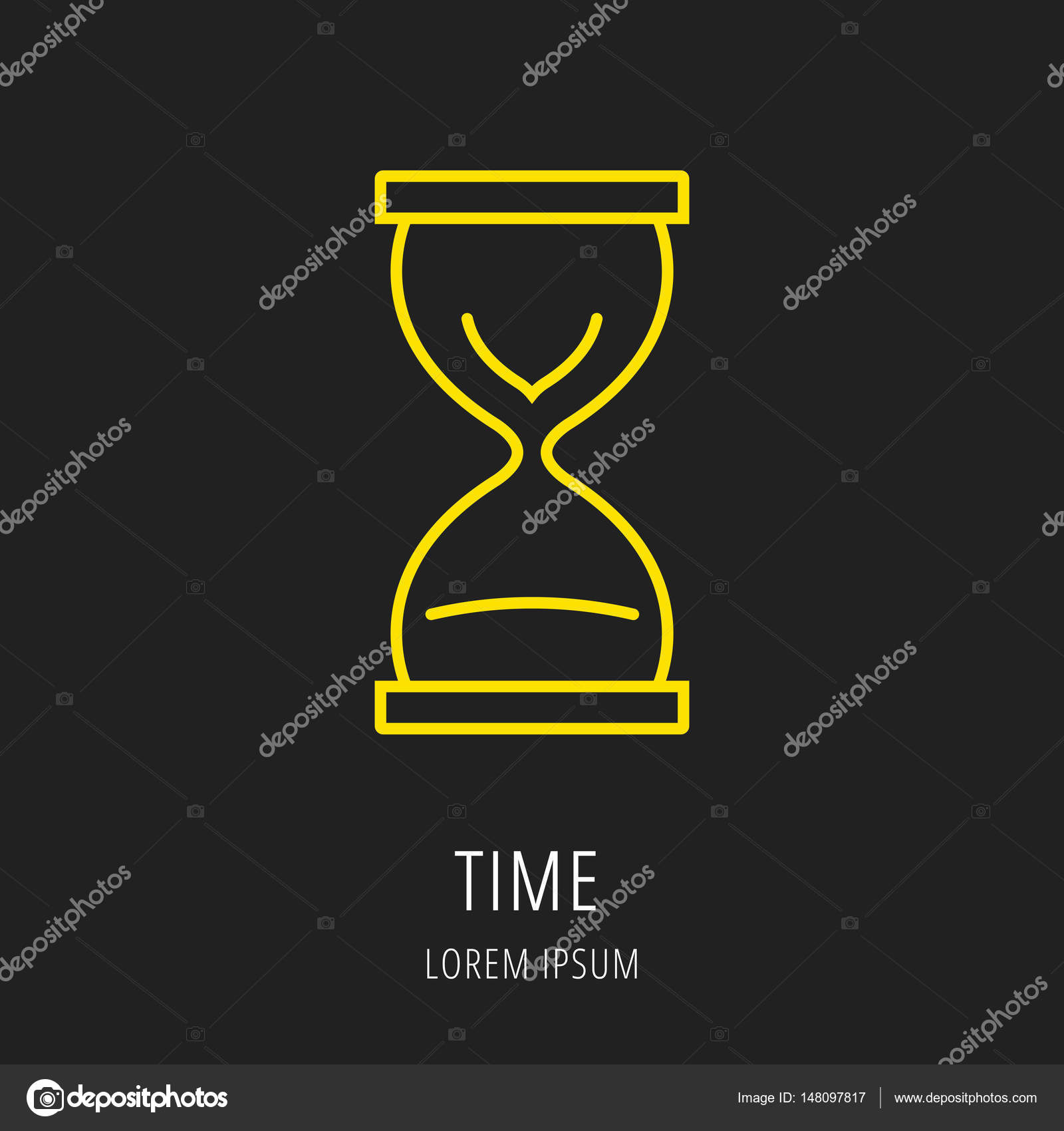 Vector Simple Logo Template Time Stock Vector by ©andrei45454 148097817