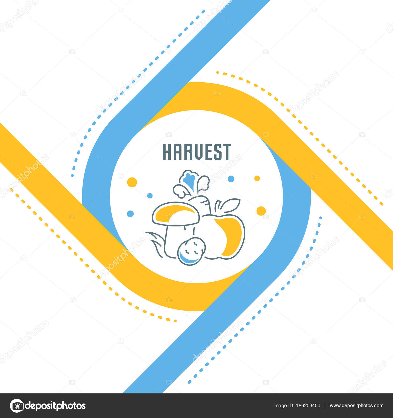 Website Banner and Landing Page of Harvest. Stock Vector by ...