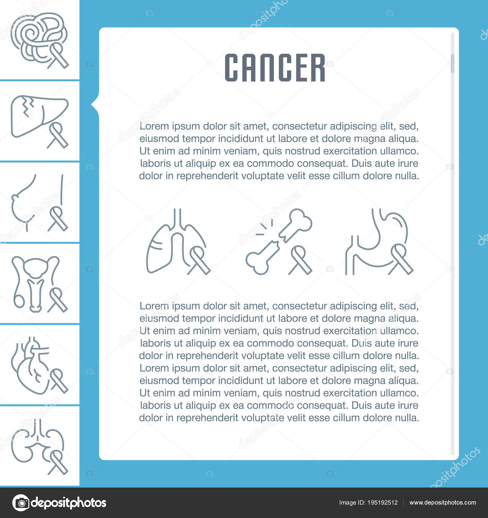 Website Banner and Landing Page of Cancer. Stock Vector by ©andrei45454 ...